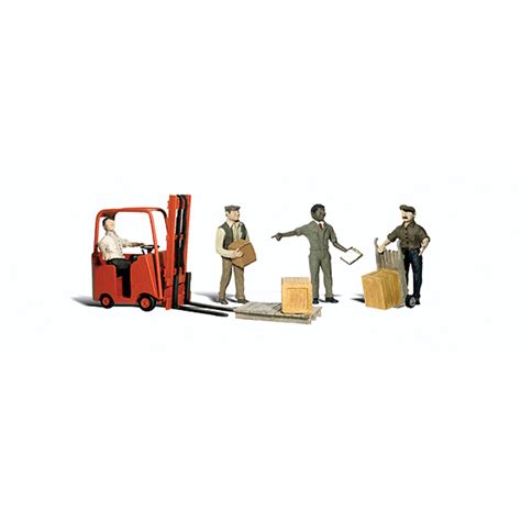 Woodland Scenics 2744 O Workers Wforklift Chucks Trains And Hobby Depot