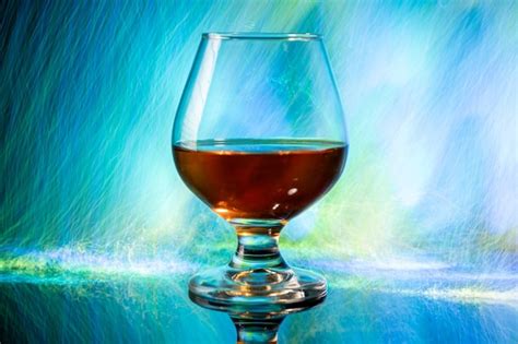 Premium Photo Glass Of Cognac
