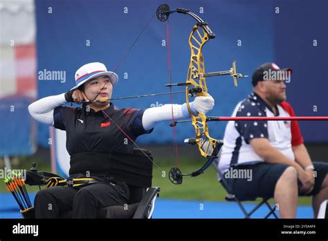 Chen Minyi Of The Peoples Republic Of China In The Para Archery Womens Individual W1