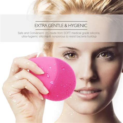 Skin Care Mini Electric Facial Cleaning Massage Brush Sonic Face