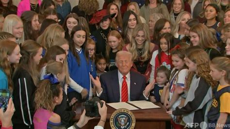 動画：トランプ氏、トランスジェンダー選手の女子競技参加を禁止 写真1枚 国際ニュース：afpbb News