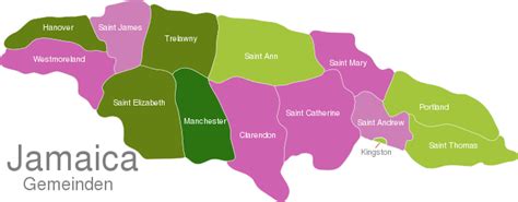 Jamaica Municipalities Interactive Javascript Map Javascript