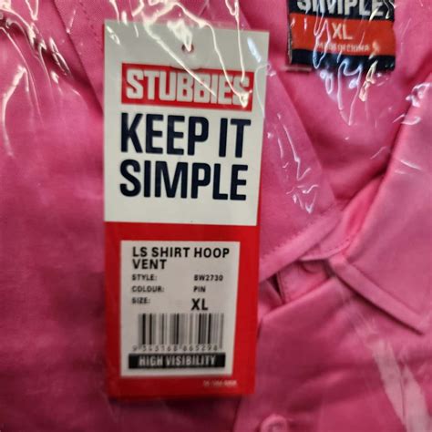 Stubbies Long Sleeve Hi Vis Shirt S