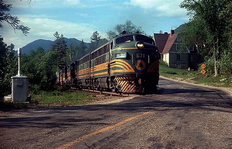 Maine Central Railroad Symbol Freight Ry 2 Rigby St Johnsbury Passes Through Harts Location