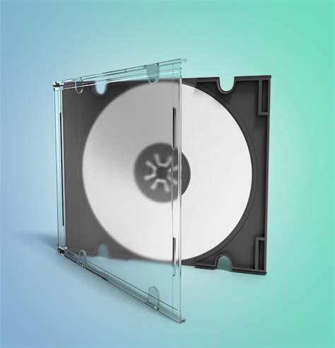 Premium Photo 3d Cd Case Open On Gradient Background
