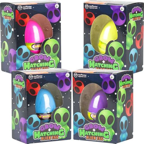 Alien Egg Grow Hatching Capsules 12 Pack Of Toy Eggs