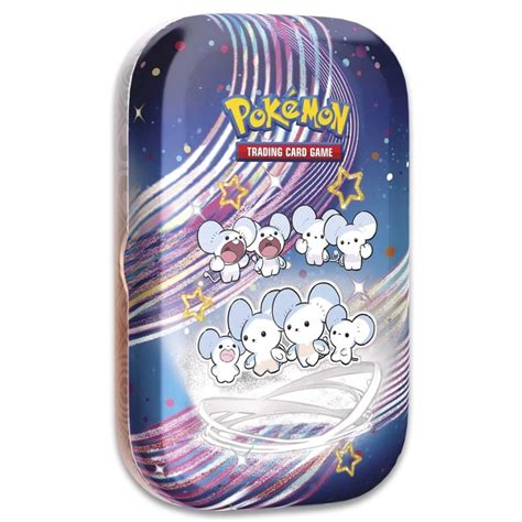 Pokemon Tcg Paldean Fates Mini Tin Maushold Animal Kingdoms Toy Store