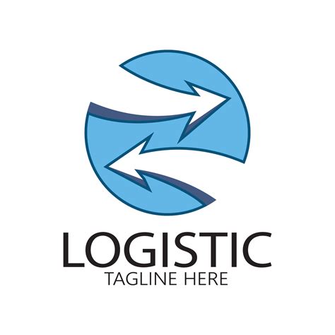 Logística Logo Icono Ilustración Vector Diseño Distribución Símbolo