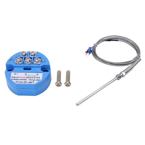 3X RTD PT100 Temperatur Messumformer DC24V Minus 50 100 Grad Ausgang 0 10V A E1t Business