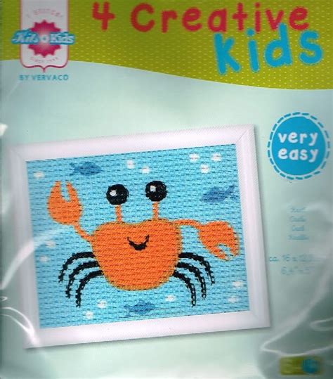 VERVACO VOORBEDRUKT KINDER BORDUURPAKKET KRAB Tine S Hobby Techniek