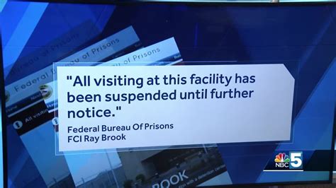 Visitation Suspended At Ray Brook Prison Youtube