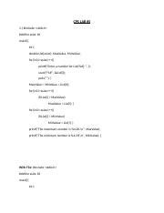 Cps Lab Docx Cps Lab Include Stdio H Define Asize Main