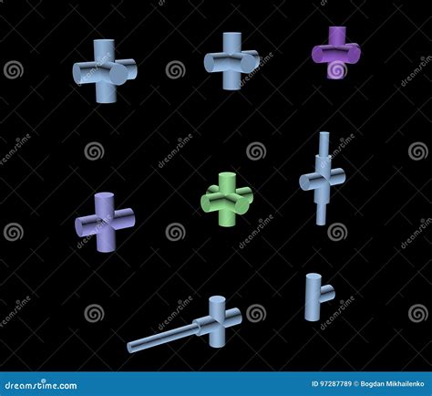 Types Of Connection Pipes 3d Royalty Free Stock Image Cartoondealer