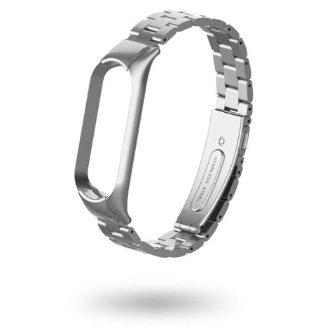 Nueboo Bracelete De Metal Cinzenta Para Xiaomi Mi Smart Band 5