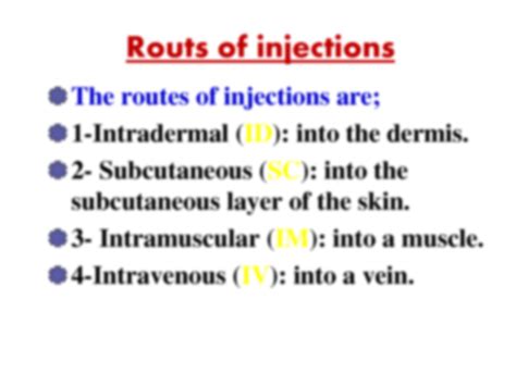 SOLUTION Intradermal Subcutaneous Injections Studypool