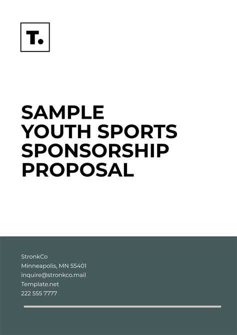 Free Simple Sports Tournament Proposal Template To Edit Online