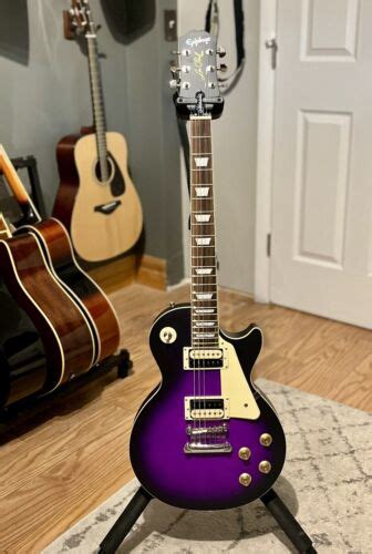 Epiphone Les Paul Classic Worn Violet Purple Burst Ebay