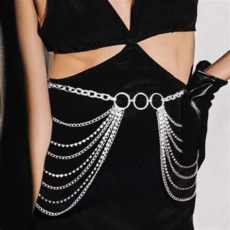 Belly Chains Jewelry Multi Layer Tassel Waist Chain Sexy Corset Belt