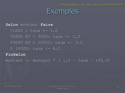 Ppt Initiation à La Programmation Et Algorithmique Cours 2 Powerpoint Presentation Id 7059724