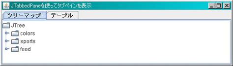 JTabbedPaneタブペインを表示する方法Javaアプリケーション開発