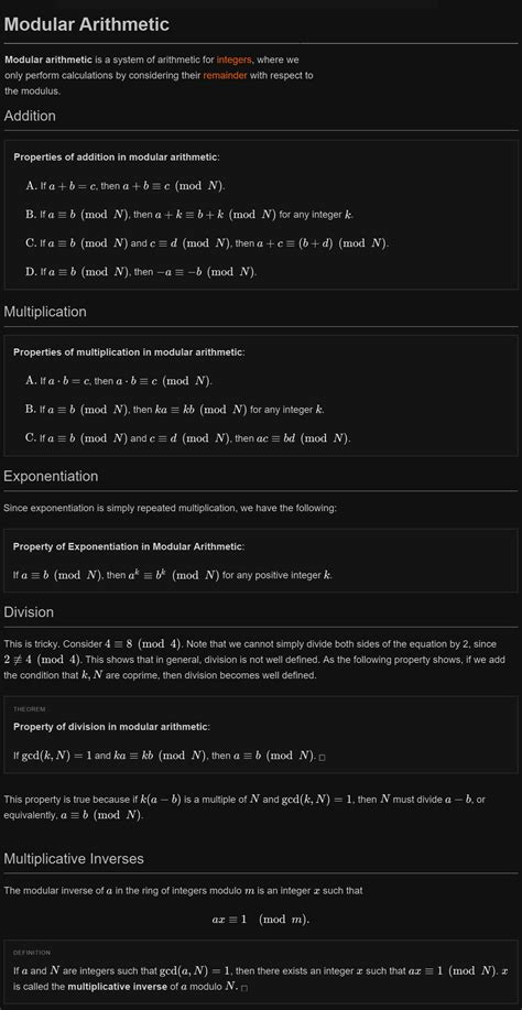 Modular Arithmetic Basics