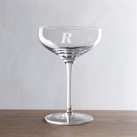 Williams Sonoma Coupe Cocktail Glasses Set Of 4 Bar Glassware