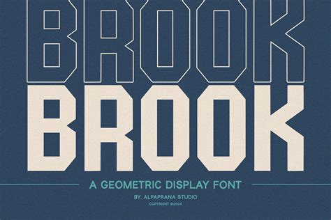 Brook Geometric Display Free Design Resources