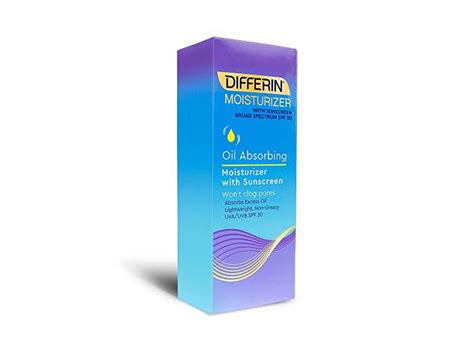 Differin Moisturizer With Sunscreen Spf 30 4 Fl Oz 118 Ml Ingredients