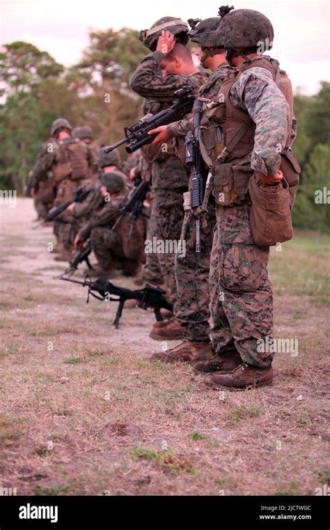 Us Marines With Charlie Company 1st Battalion 8th Marine Regiment
