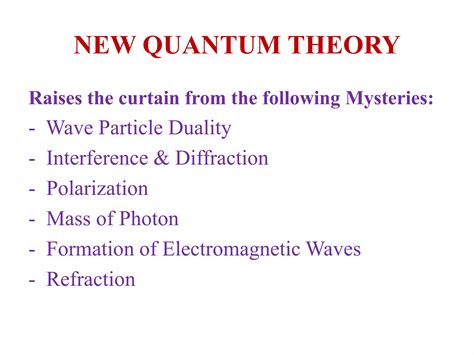 Explanation Of Wave Particle Duality And Interference Pptx