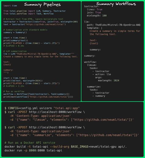 neuml on linkedin 🗎 want to summarize webpages word documents pdfs