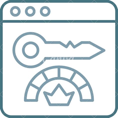 KPI Line Two Color Icon 素材 Canva可画
