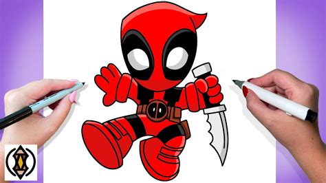 How To Draw Deadpool Tutorial Easy Youtube