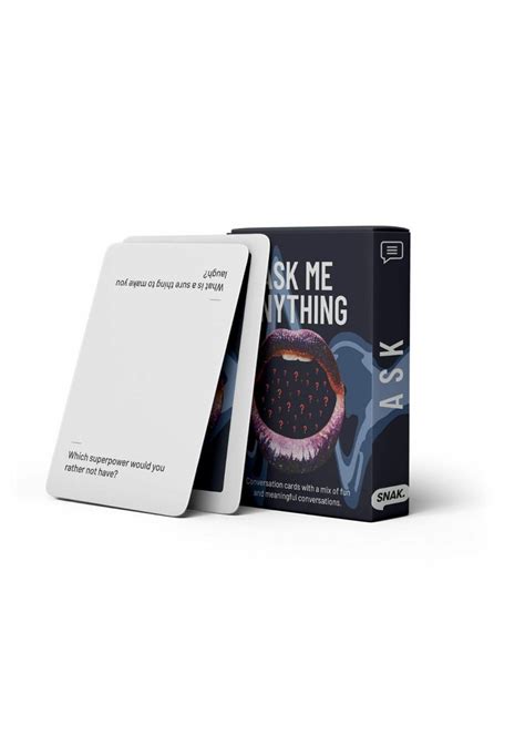 SNAK Spil SNAK Ask Conversation Cards English