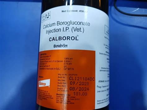 Elanco Calborol Injection Calcium Borogluconate At ₹ 181 Bottle In Palakkad
