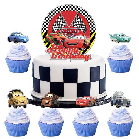 Buy Racing Car Cake Decoration Birthday Cake Topper Racing Car Set