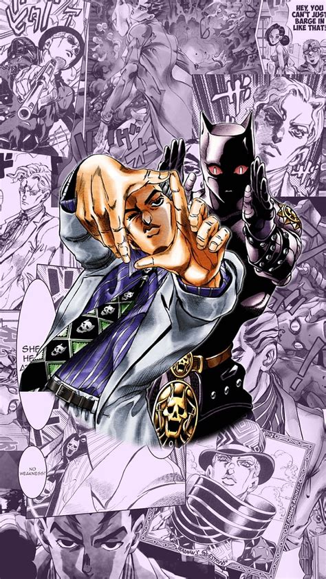 Jojo Yoshikage Kira With Purple Shadow Anime Hd Wallpaper Peakpx