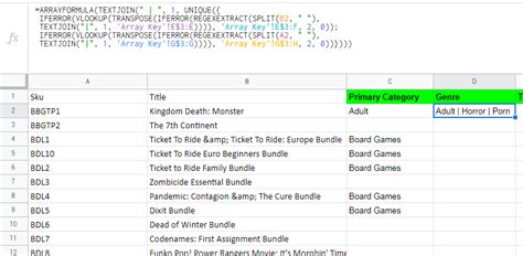 Google Sheets How To Return Multiple Results In The Same Cell Using