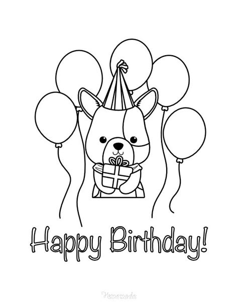 Funny Happy Birthday Coloring Pages Connorecbrandt