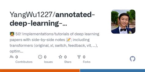 Github Yangwu Annotated Deep Learning Paper Implementations Implementations