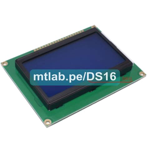 Pantalla Lcd 128x64 12864 Fondo Azul Display 5v Con