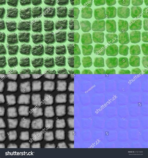 Pavement Seamless Generated Texture Diffuse Bump 스톡 일러스트 Shutterstock