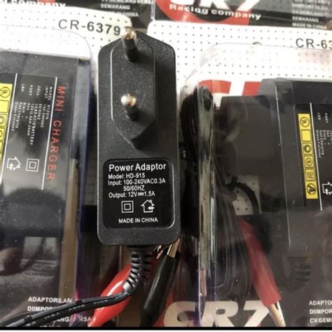 Jual Special Adaptor Charger Aki Accu 12v Adaptor Tester ~ Shopee