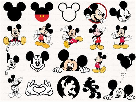Mickey Mouse Svg Bundle Perfect For Crafting And Design Projects