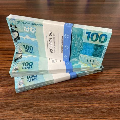 Nota De Reais Fake Kit De Un Shopee Brasil