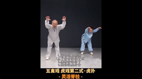 五禽戏中虎戏第二式——“虎扑” 145秒学虎戏灵活脊柱！ Cctv科教 Youtube