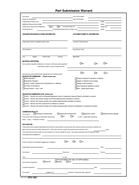 Psw Template Specification Technical Standard Business