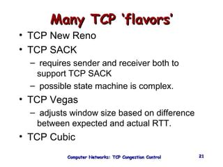 TCP Congestion Control PPT