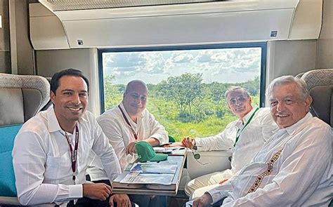 Amlo Y Alfaro Compartieron Anécdotas En Recorrido En El Tren Maya
