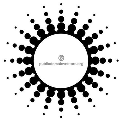 Halftone Circle Shape Vector Public Domain Vectors